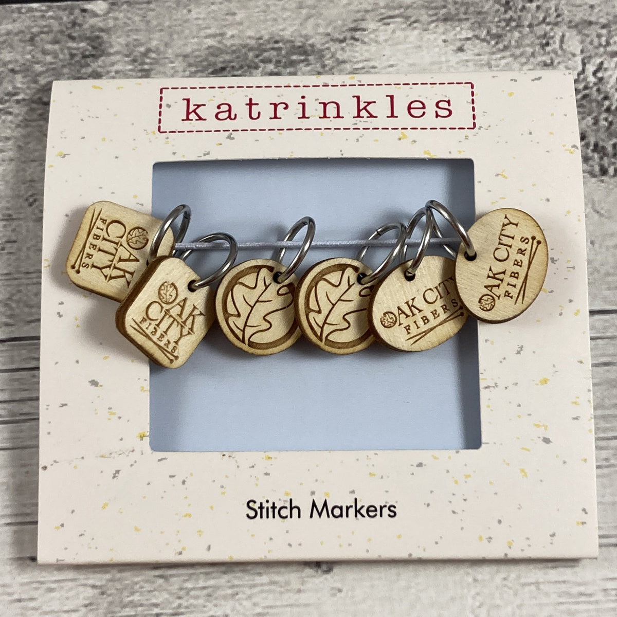 Stitch Markers - Custom - Wood - Card of 6 - Ring or Pin – katrinkles ...