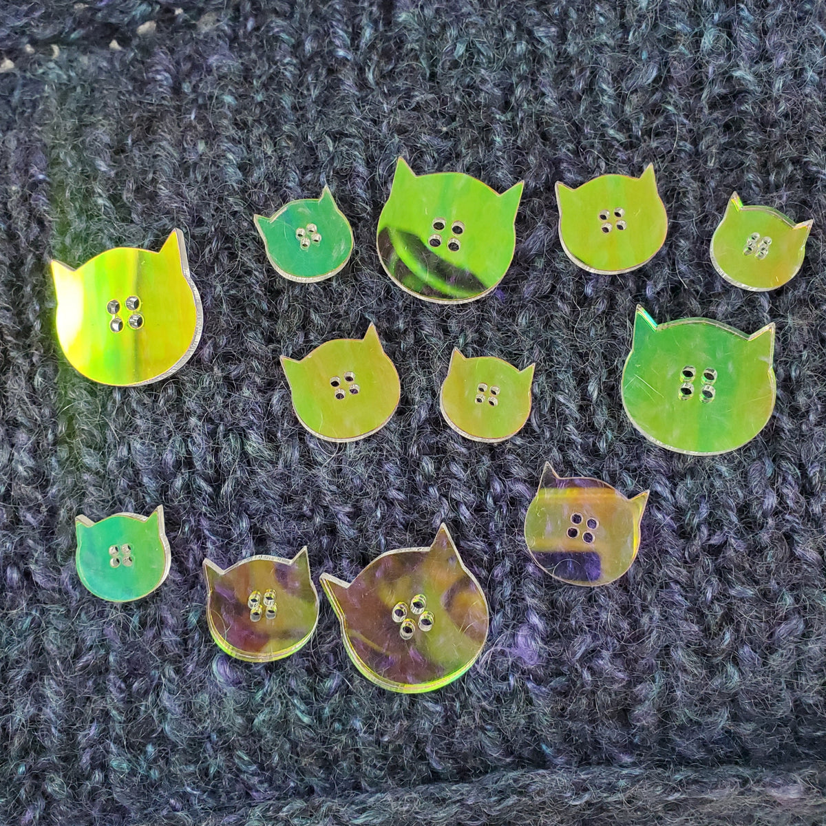 Cat Buttons - Acrylic – katrinkles - wholesale