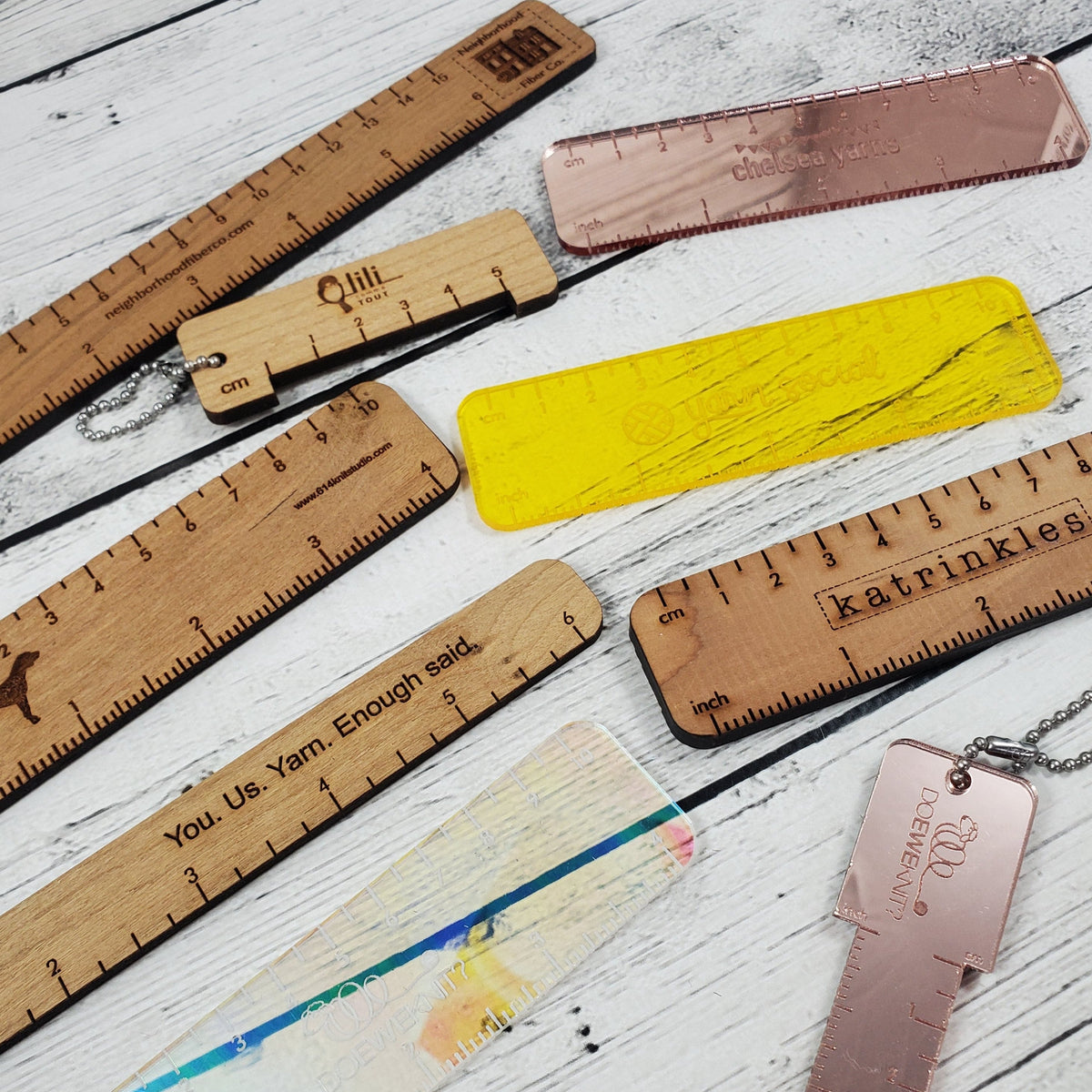 2" & 4" Rulers - Branded - Acrylic – katrinkles - wholesale