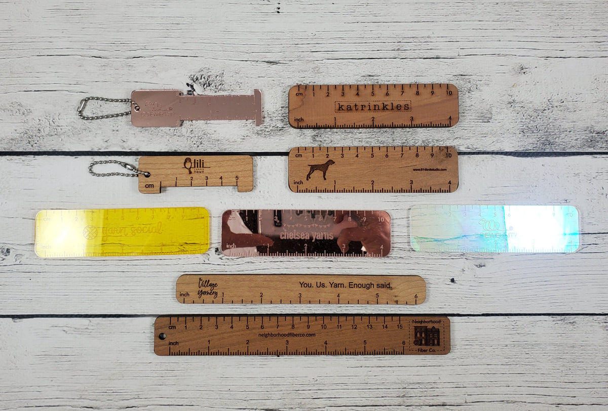 Rulers - 2" , 4" , 6" - Branded - Wood – katrinkles - wholesale